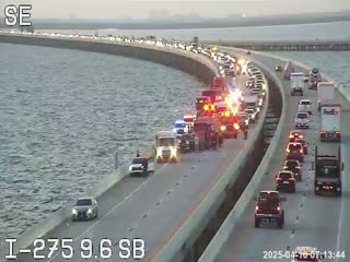 Multi-Vehicle Crash Involving Tractor-Trailer on Skyway Bridge - IONTB