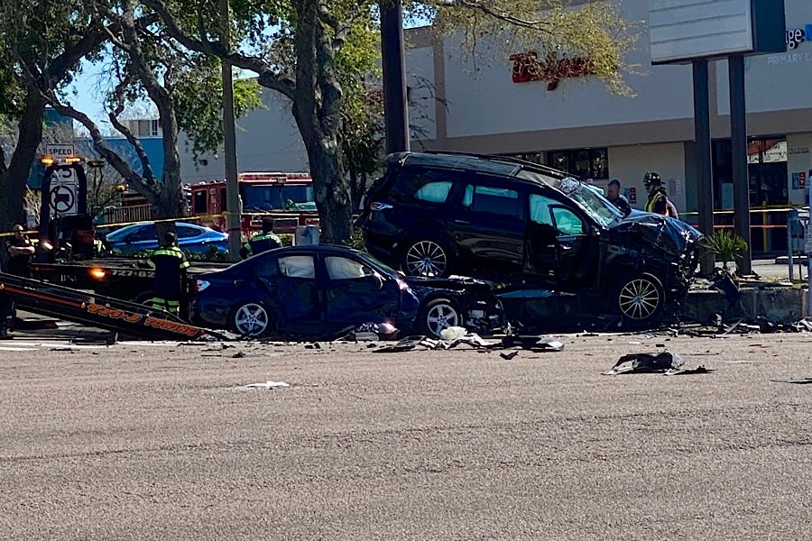 Pedestrian seriously injured in a multiple vehicle crash with ...