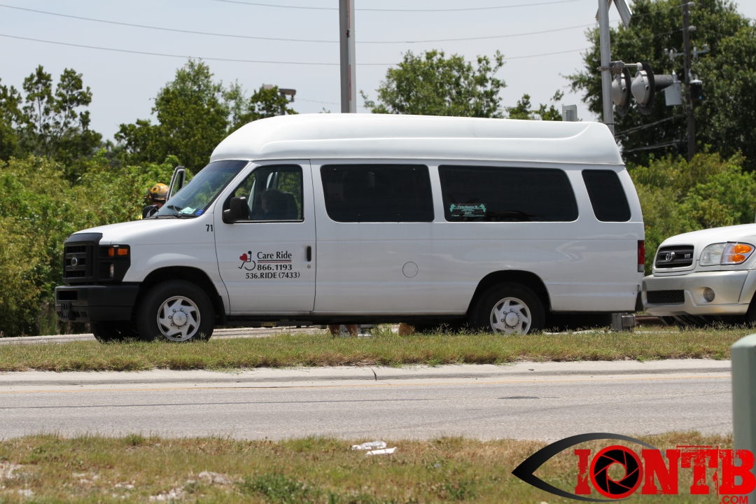 Rear-end collision involving a Care Ride van leaves one injured in Largo