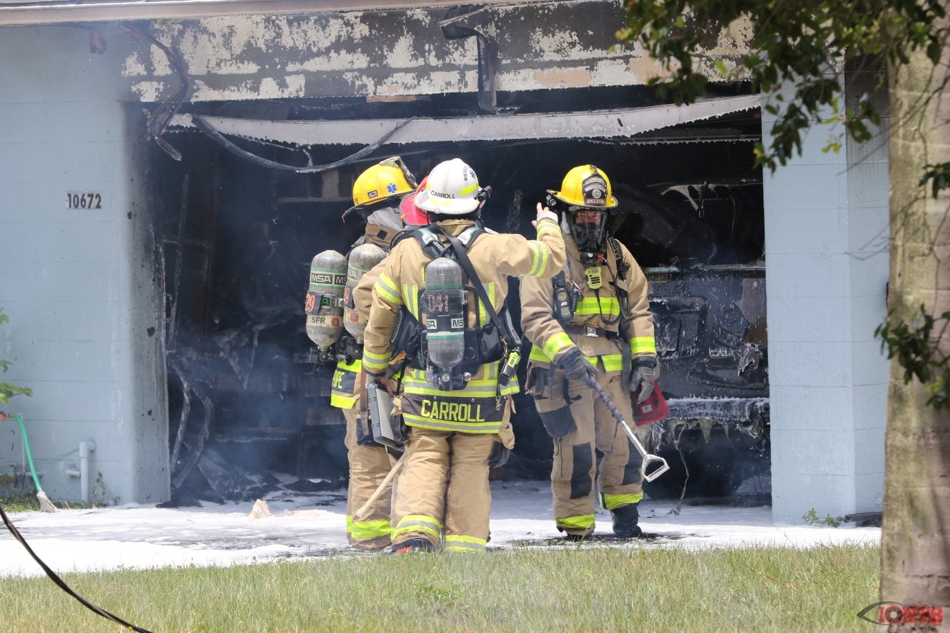 Firefighters battle structure fire at a home in unincorporated Seminole ...