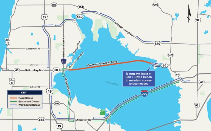 Drivers Advised of Nightly Courtney Campbell Causeway Closures Starting ...
